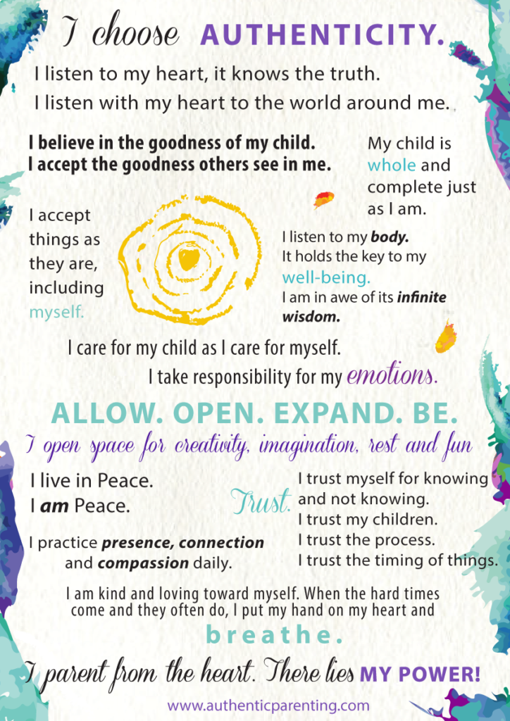 Authentic Parenting Manifesto Read by Listeners